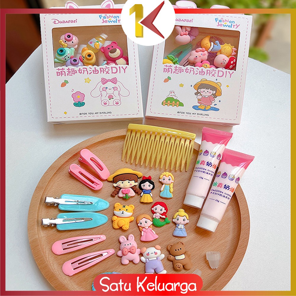 Jual SK-C776 Jepit Rambut DIY Set With Clay Decorating Hair Pin Korean ...