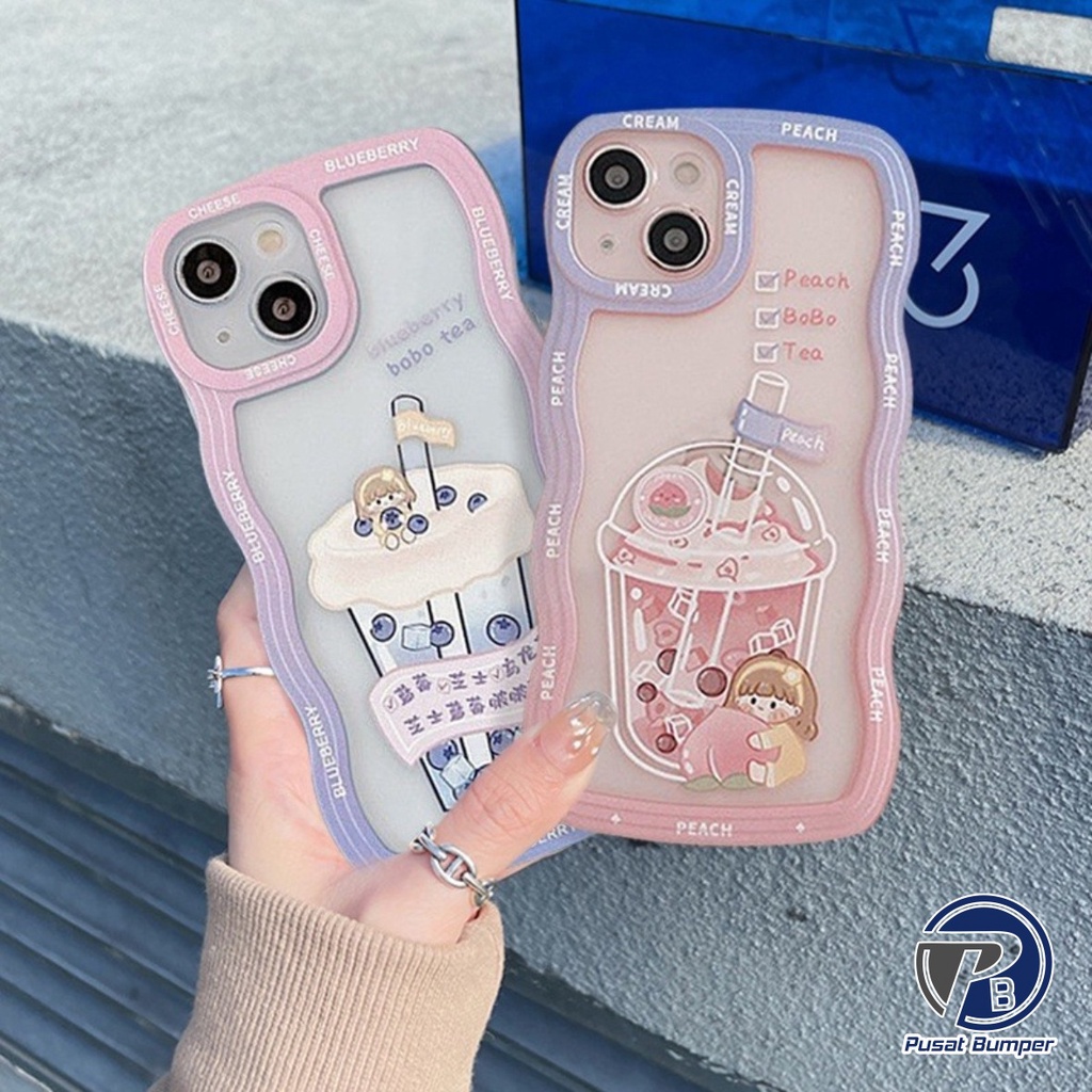 Jual SS130 CASING SOFTCASE GRADASI BOBA FOR OPPO A38 A18 A58 A78 4G 5G ...