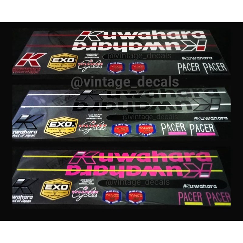 Jual sticker decals sepeda Kuwahara PACER | Shopee Indonesia