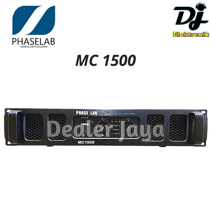 Jual Power Amplifier Phaselab / Phase Lab MC1500 / MC 1500 - 2 channel ...