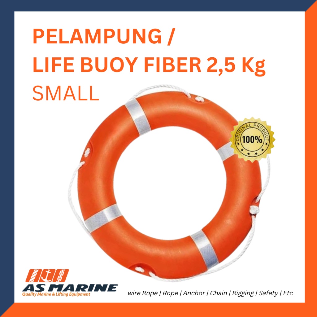 Jual Ban Pelampung Penyelamat / Ring Buoy Safety / Life Buoy Fiber 2,5 ...