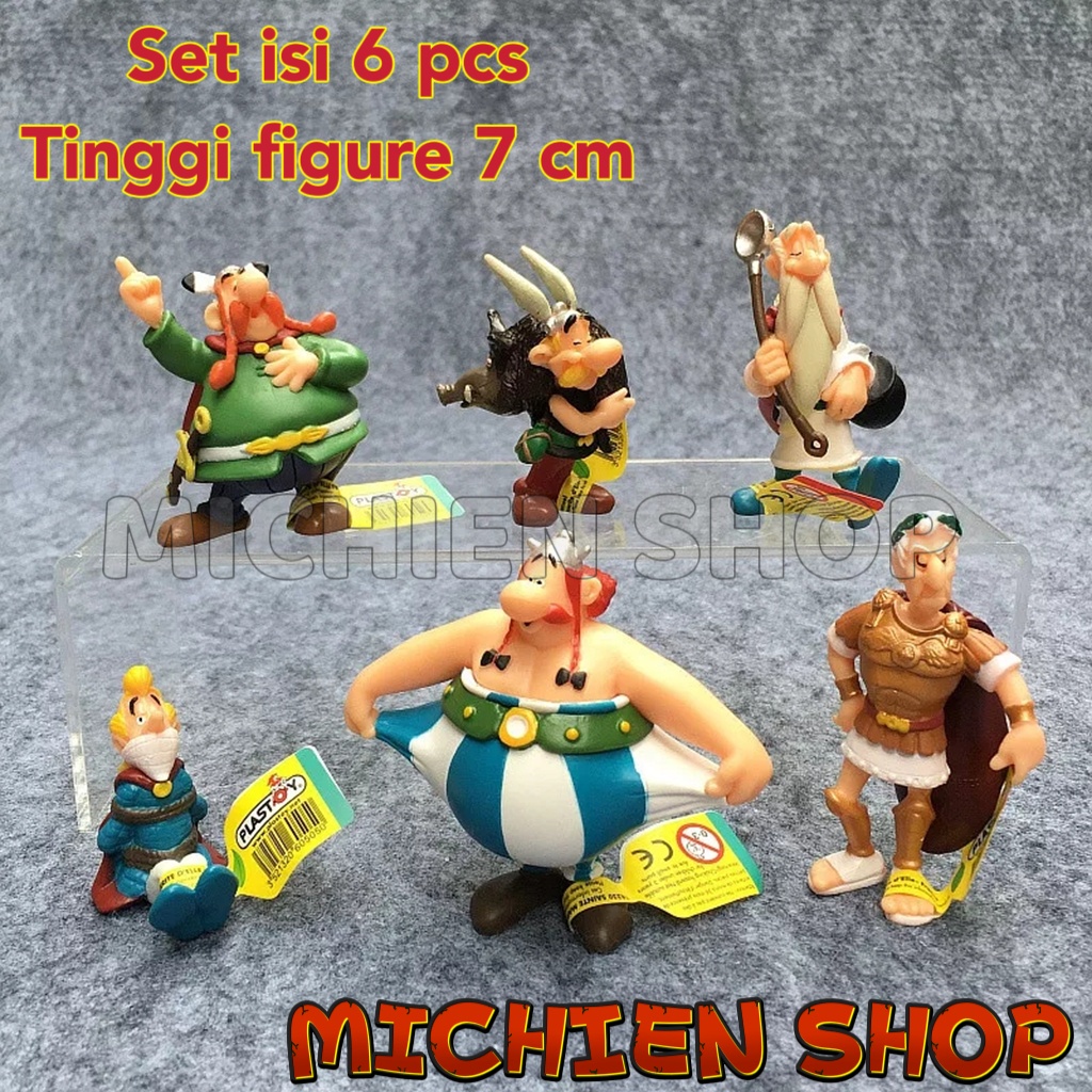 Jual asterix and obelix set 6 pcs figure | Shopee Indonesia