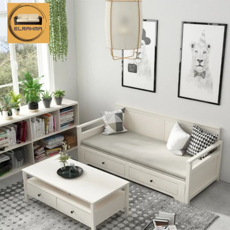 Jual IDEA - Sofa Bed Laci Kayu Jati Bonus Meja Modern Elegant Mewah ...