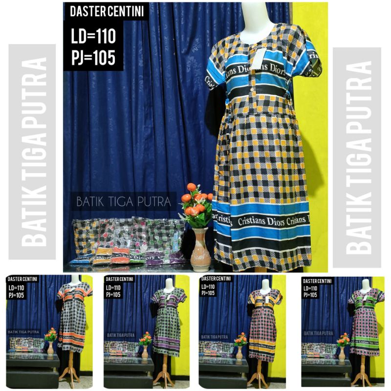 Jual Baju Daster cristian dior viral kekinian daster centini 3 kancing ...