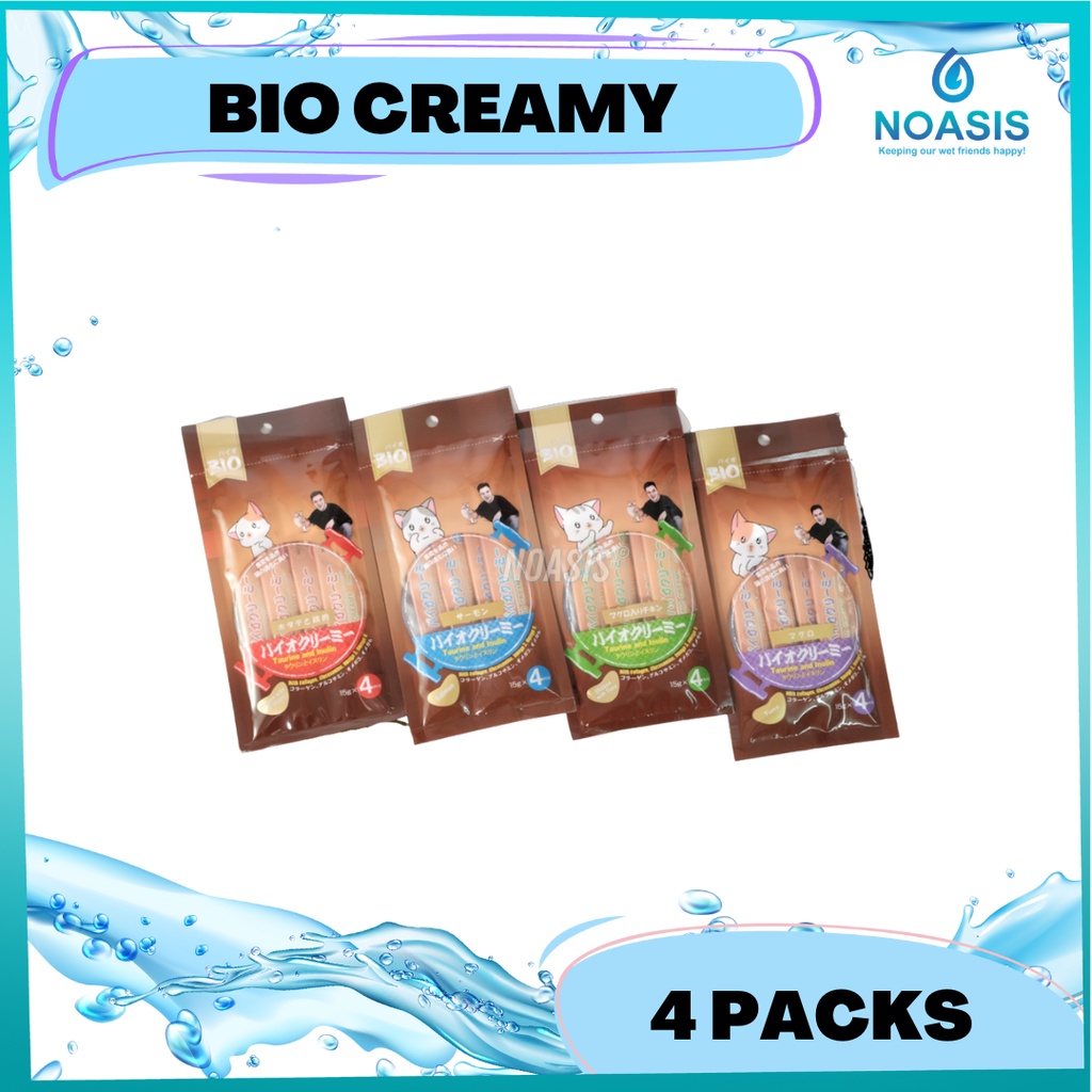 Jual BIO CREAMY TREATS Baim Wong isi 4 pcs setara Meo Creamy treats ...