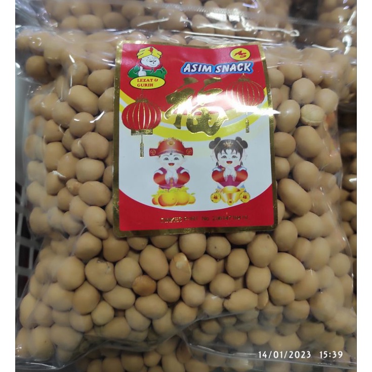 Jual Asim snack kacang atom 500gr cemilan imlek | Shopee Indonesia