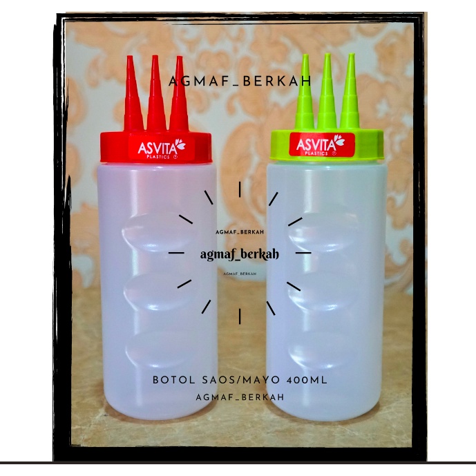 Jual Botol Mayones/ botol mayones 3 Lubang 400ml Asvita/ botol saos ... Jual Botol Mayones/ botol mayones 3 Lubang 400ml Asvita/ botol saos ...