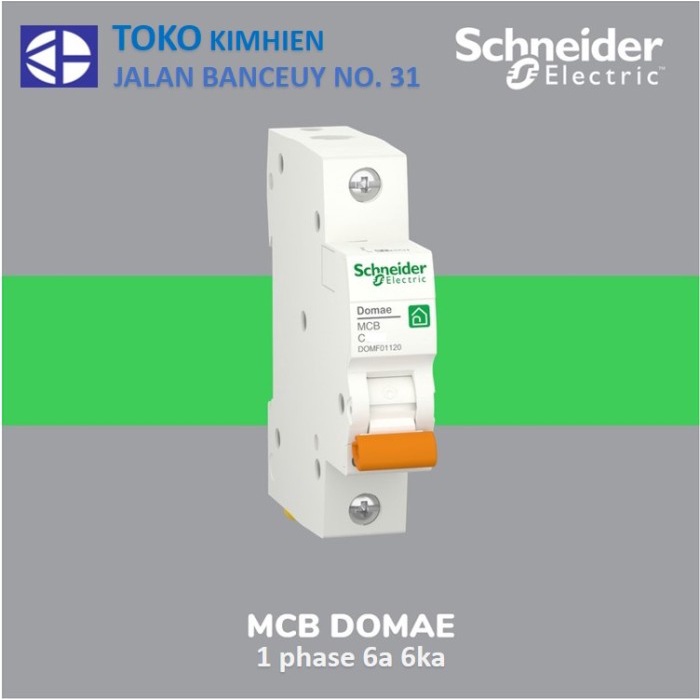 Jual Komponen Listrik Mcb Schneider 1 Phase 6A | Shopee Indonesia