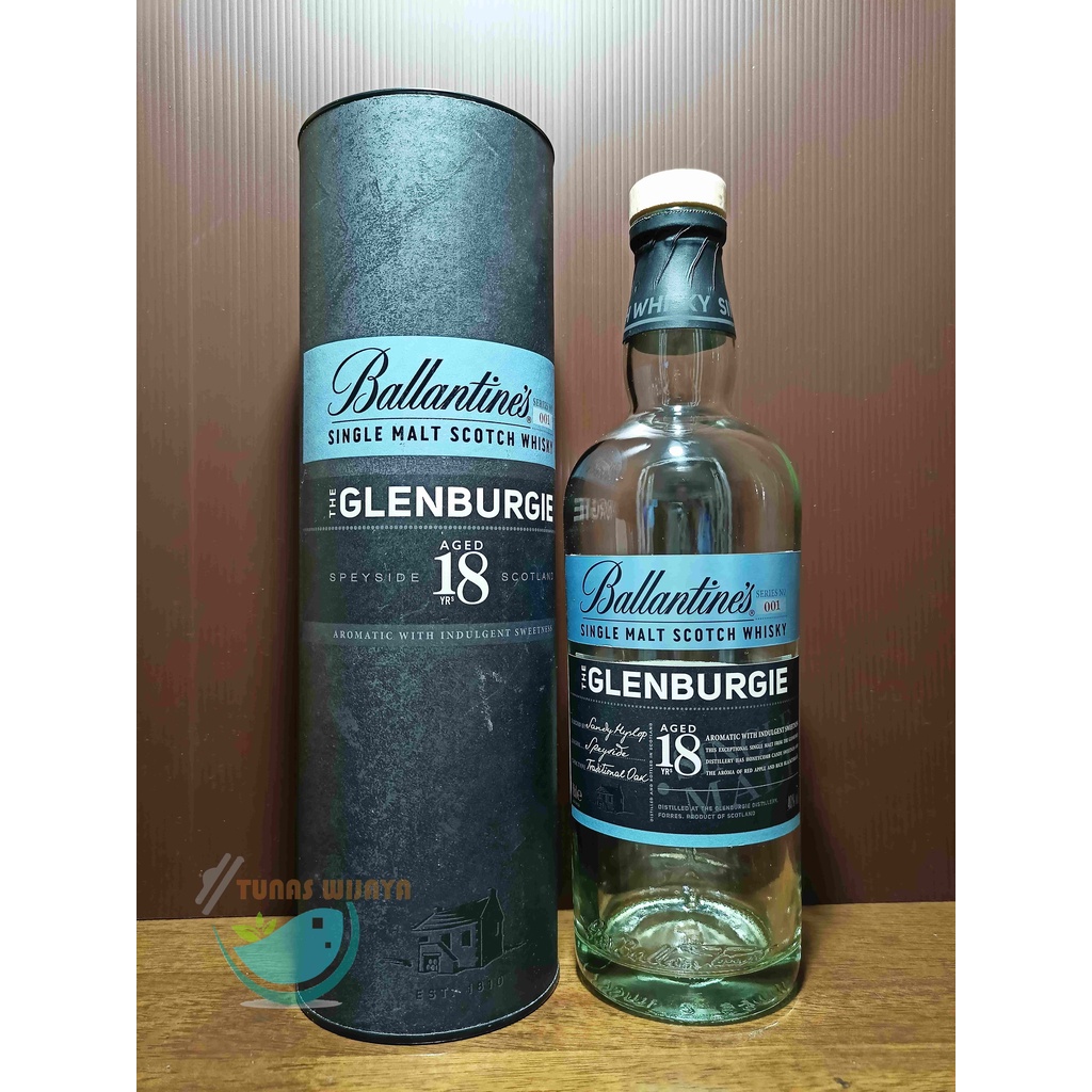 Jual Botol bekas Ballantines The Glenburgie 18 Batch 001 Rare 700 ML + Box | Shopee Indonesia
