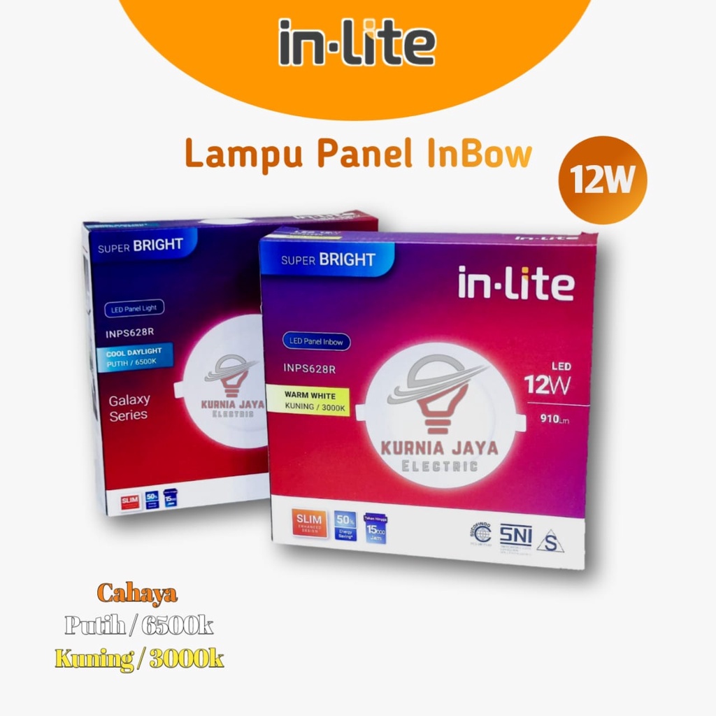 Jual INLITE Downlight Panel Light LED Inbow 12W Bulat INPS628R | Shopee ...