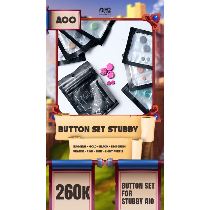 Jual Button Set For Stubby Aio | Shopee Indonesia
