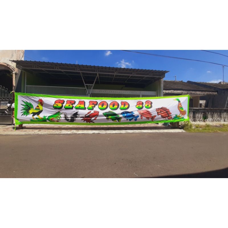 Jual spanduk seafood spanduk sari laut spanduk pecel lele spanduk pecel ...