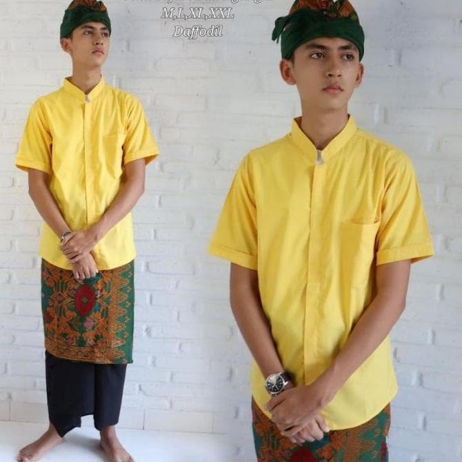 Jual TERBARU Baju Semi Safari Bali Agung/Pakaian Adat Bali/Baju Koko ...