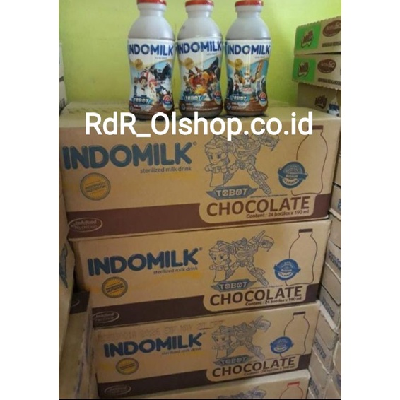 Jual SUSU UHT INDOMILK 190ml (1dus isi 24 botol) | Shopee Indonesia