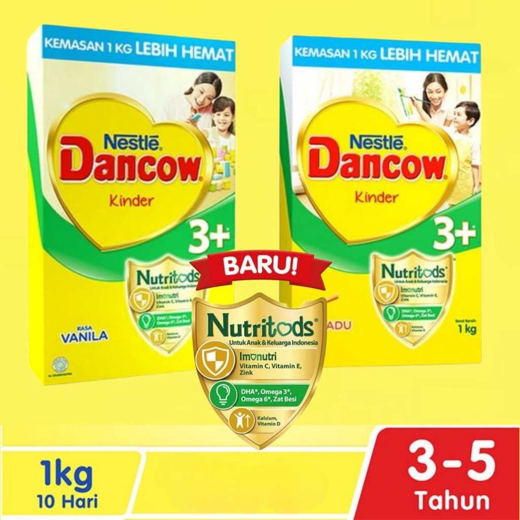 Jual Nestle Dancow 3+ Nutritods Susu Pertumbuhan Rasa Vanila/ Madu 3-5 ...