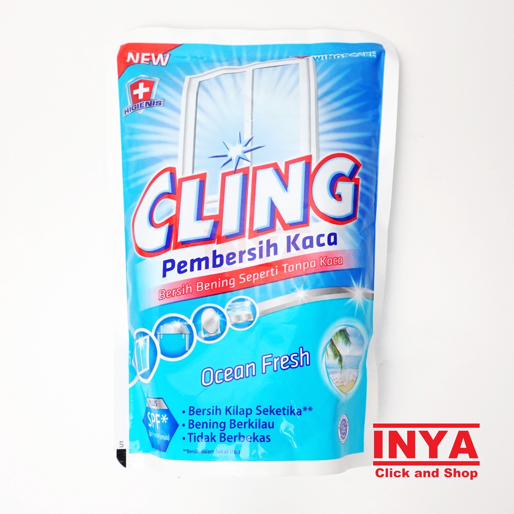 Jual CLING PEMBERSIH KACA OCEAN FRESH 425ml REFILL - Jendela & Cermin ...