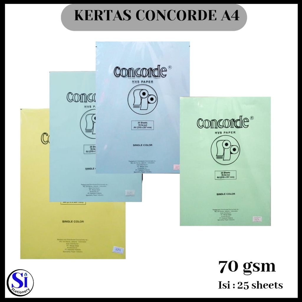 Jual Kertas Concorde A4 70Gsm Isi 25 Sheet | Shopee Indonesia