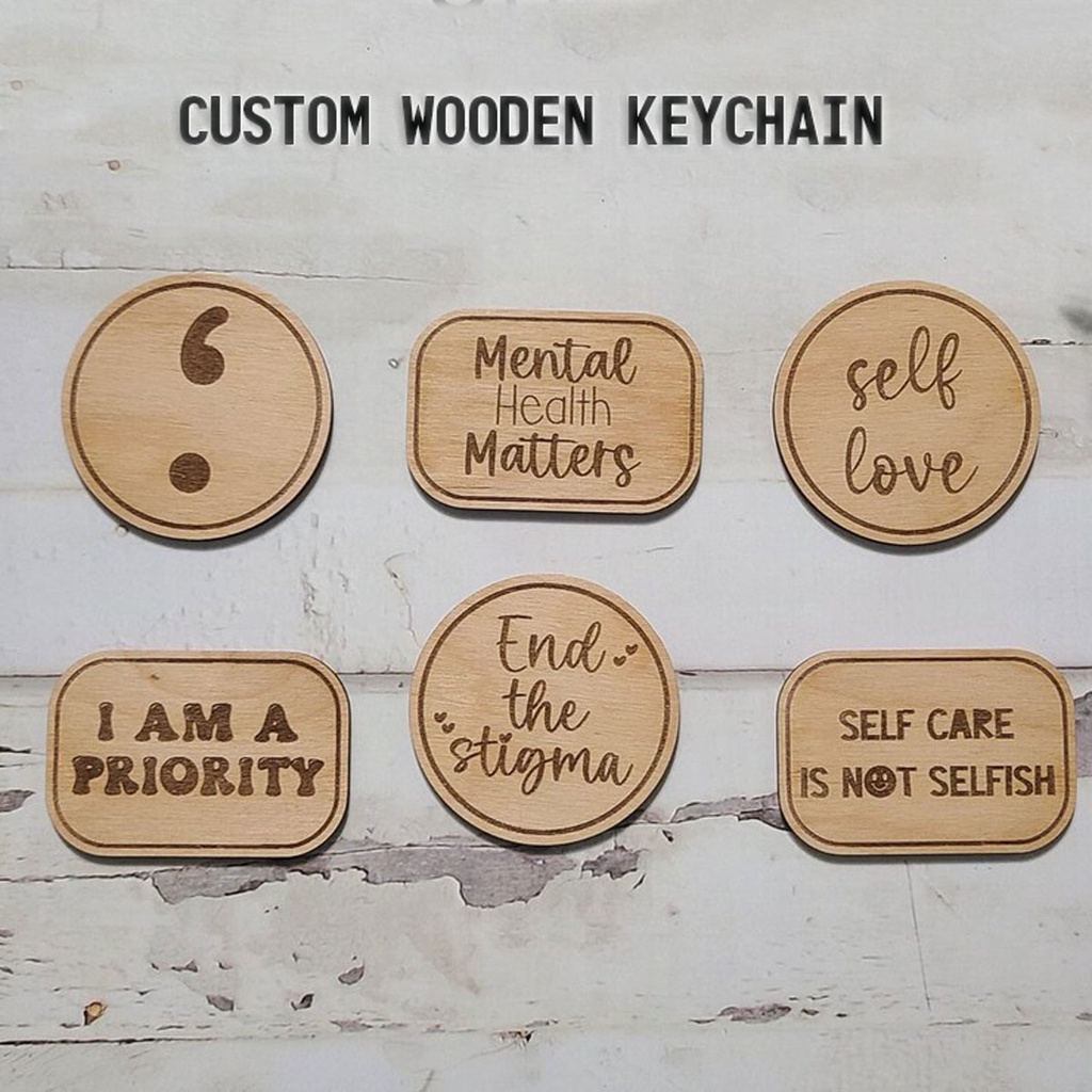 Jual Custom Gantungan Kunci Kayu / Grafir Keychain Wooden Tas Dompet ...