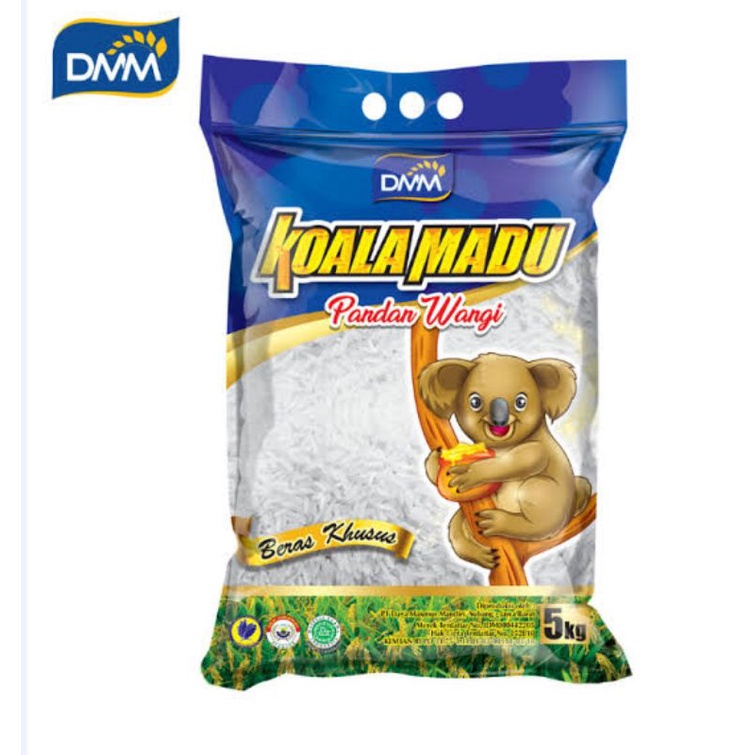 Jual Koala Madu Beras Pandan Wangi 5 kg | Beras Pandan Wangi Koala Madu ...