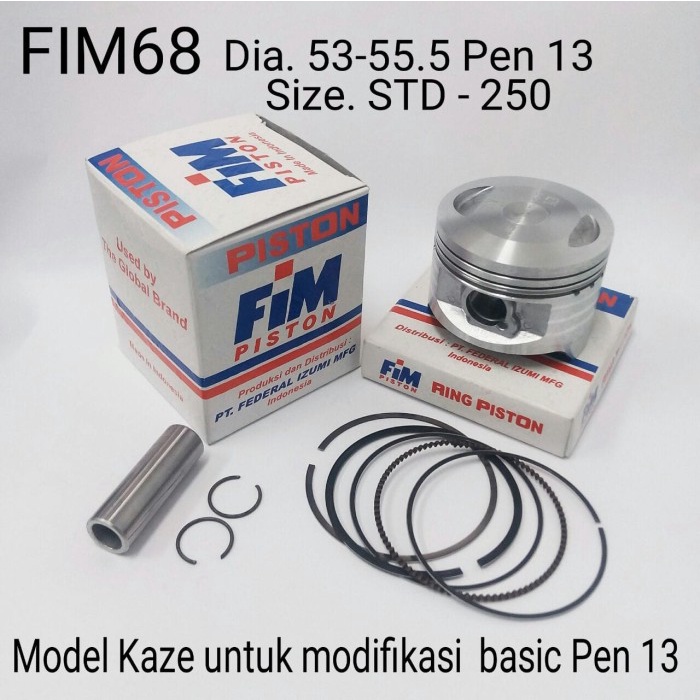 Jual FIM68 FIM PISTON KIT Kawasaki Kaze (AN110) | Shopee Indonesia
