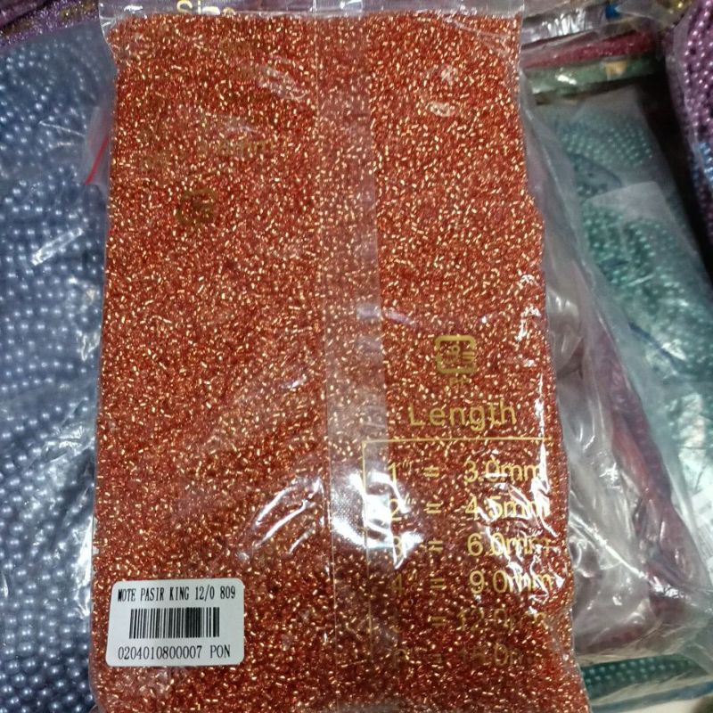 Jual Payet pasir dan bambu patah semi jepang Emas Silver dan warna kaca ...