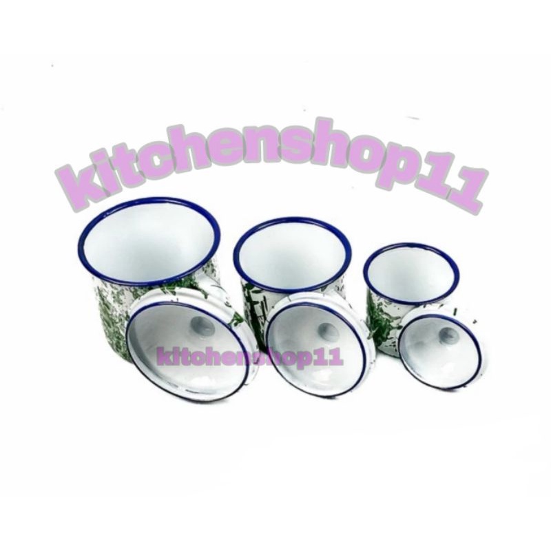 Jual mug enamel burik blirik loreng 12cm 10cm 8cm 7cm / gelas cangkir ...