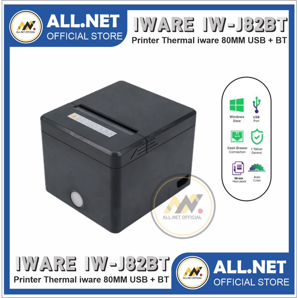 Jual Printer Thermal POS Iware IW-J82BT USB & Bluetooth AUTO CUTTER ...