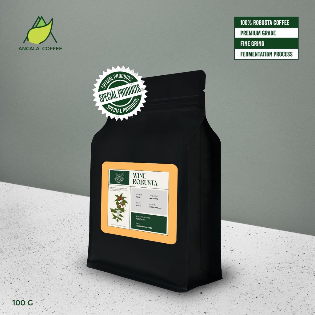 Jual Ancala Coffee - Wine Coffee Kemasan Hemat 100g | Shopee Indonesia