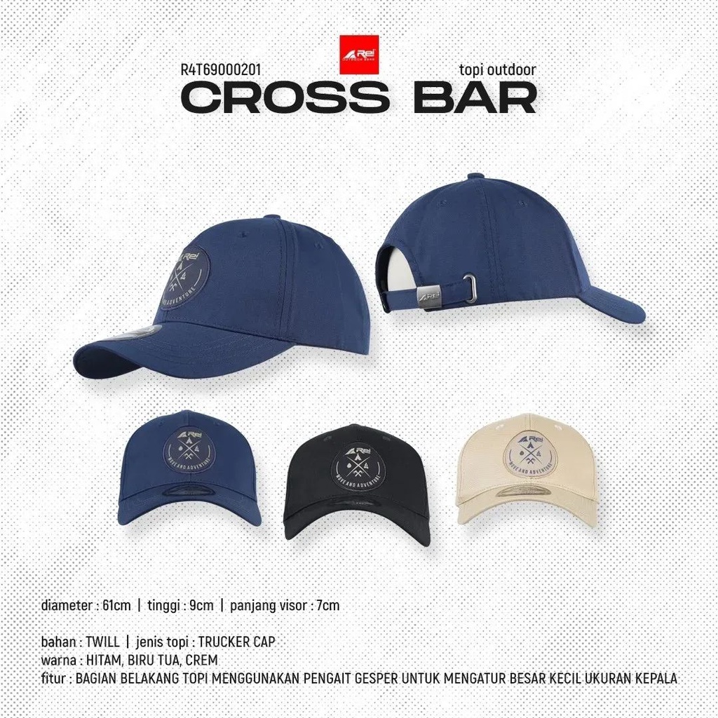 Jual Topi Pria Cross Bar Arei Outdoorgear Hat Rei | Shopee Indonesia