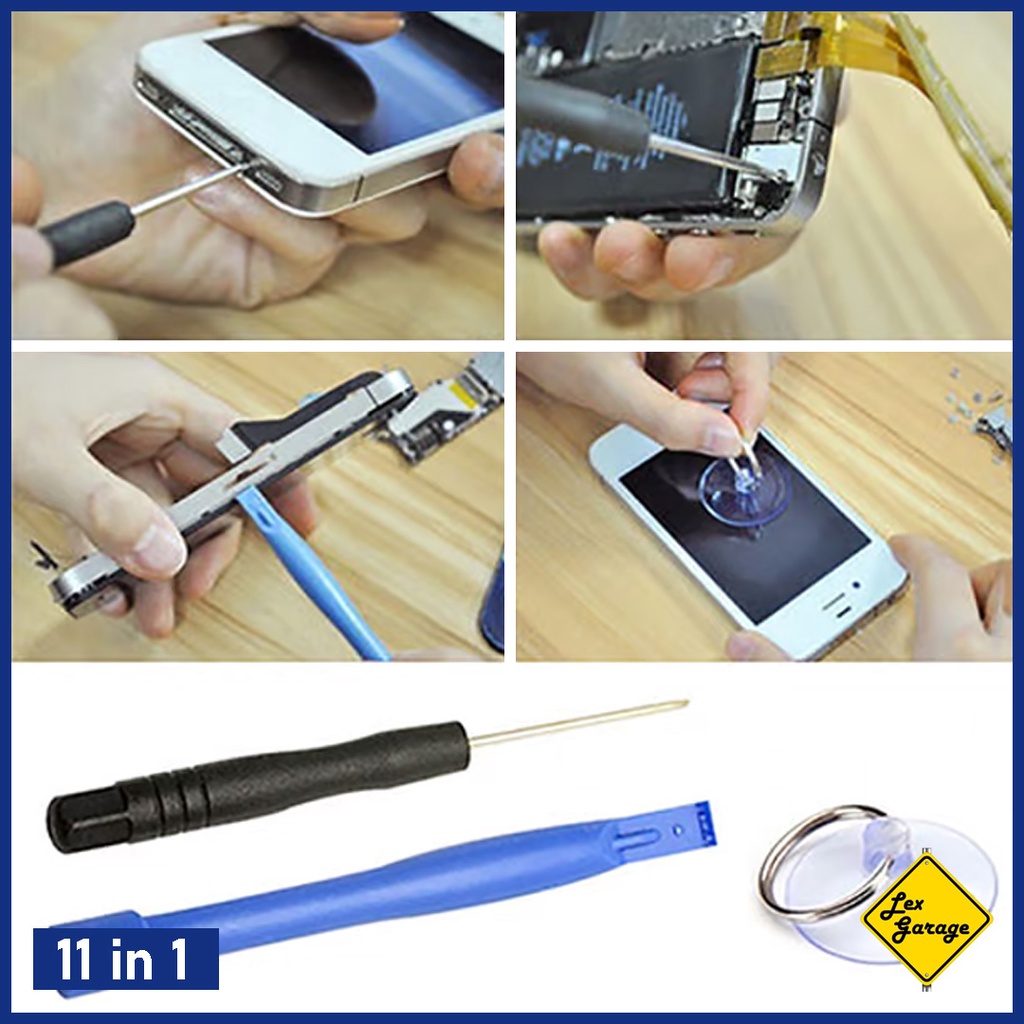 Jual Obeng HP Full Set Alat Service Servis Reparasi HP Laptop | Shopee ...