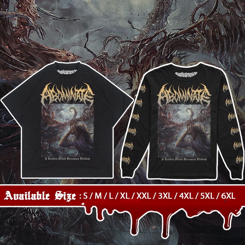 Jual KAOS BAND METAL abominate ( KAOS LENGAN PANJANG LONGSLEAVE ...