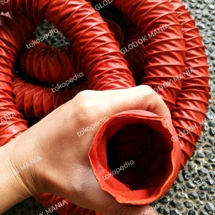 Jual SELANG DUCTING RED SILICON COAT 2 INCH | Shopee Indonesia
