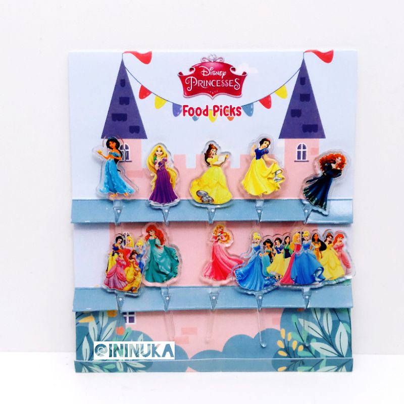 Jual Bento Food Picks Disney Princess Tusukan Bekal Bento Disney ...