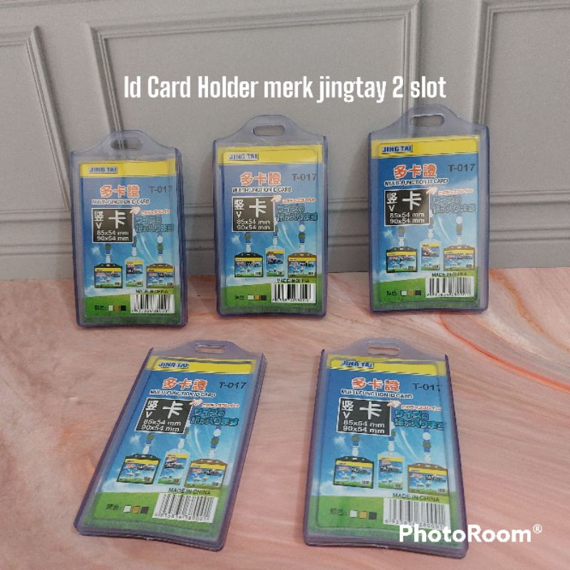 Jual Id Card Holder Transparant Merk Jingtay T017 Tempat Id Card Bening ...