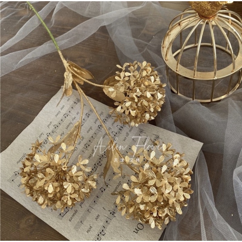 Jual Daun Bunga Gold Cherry Ginkgo Emas Red Artificial Flower Dekorasi ...