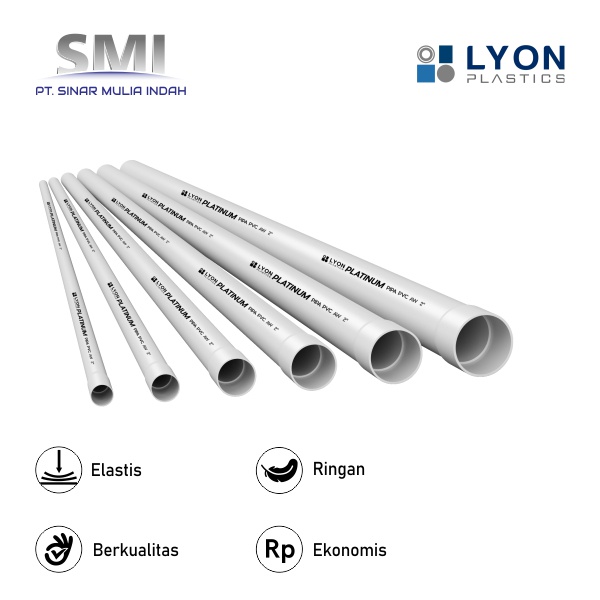 Jual Pipa PVC AW (10 Bar) Platinum 3 Inch x 4 Meter - SMI Store ...