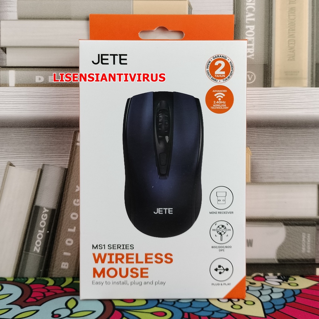 Jual Mouse Wireless JETE with USB Receiver MS1 Mouse Nirkabel JETE MS1 ...