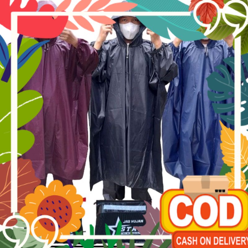 Jual Motif Baru / RAINCOAT, JAS HUJAN PONCO LENGAN/KELELAWAR DEWASA PRIA WANITA | Shopee Indonesia