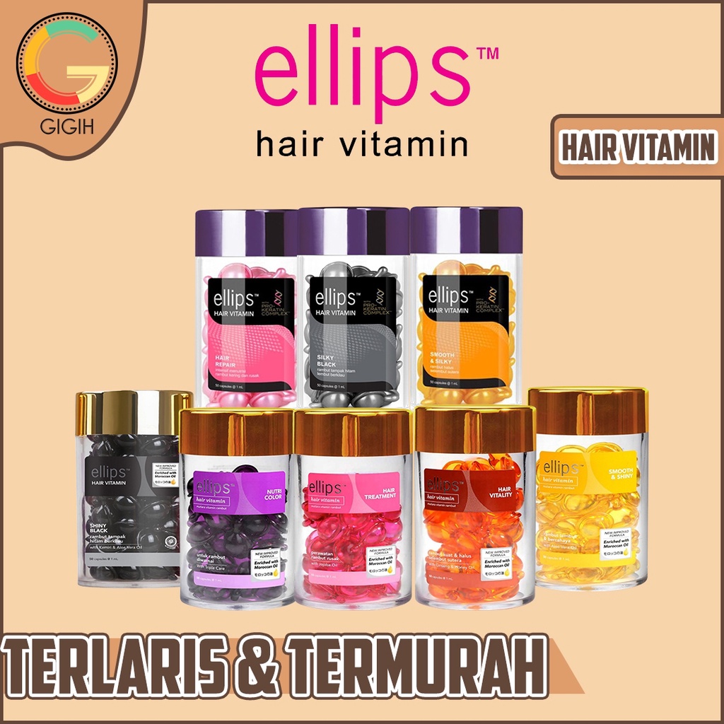 Jual ELLIPS VITAMIN RAMBUT / ALL SERIES ISI 50 (JAR) / TREATMENT ...