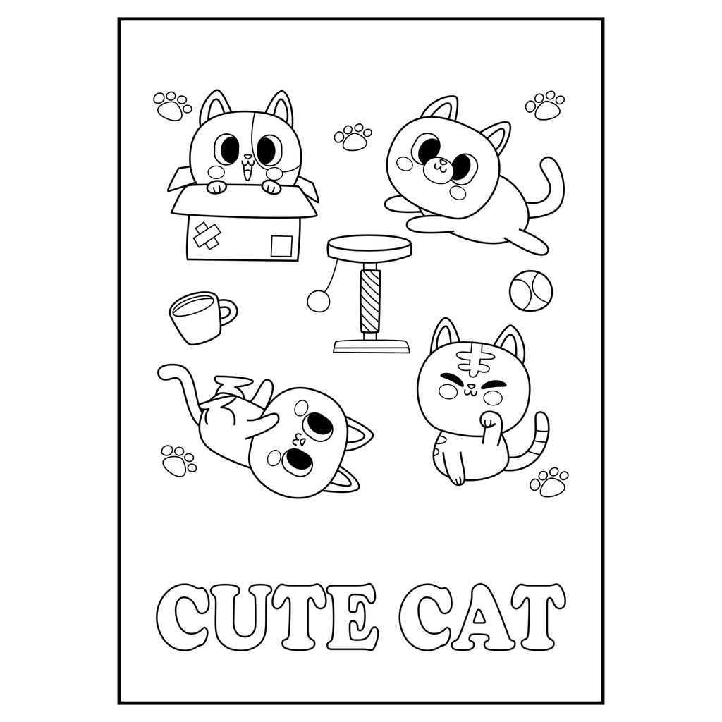 Mewarnai Gambar Kucing