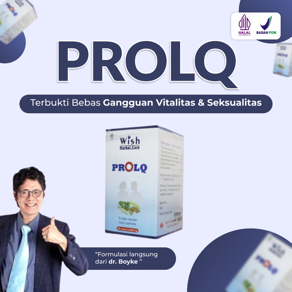 Jual Obat Kuat Pria Dr Boyke PROLQ KAPSUL Suplemen Herbal Pria Dewasa ...
