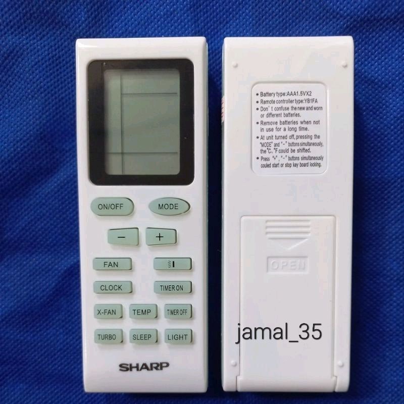 Jual REMOTE REMOT AC SHARP YB1FA AH-A5UCY, 9UCY, 12UCY, 18UCY, 24UCY ...