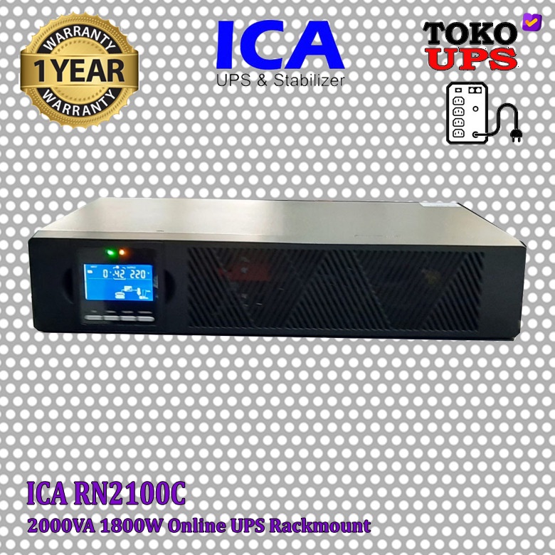 Jual UPS ICA RN 2100C RN1200C 2000VA 1800W Online Sinewave Rackmount ...