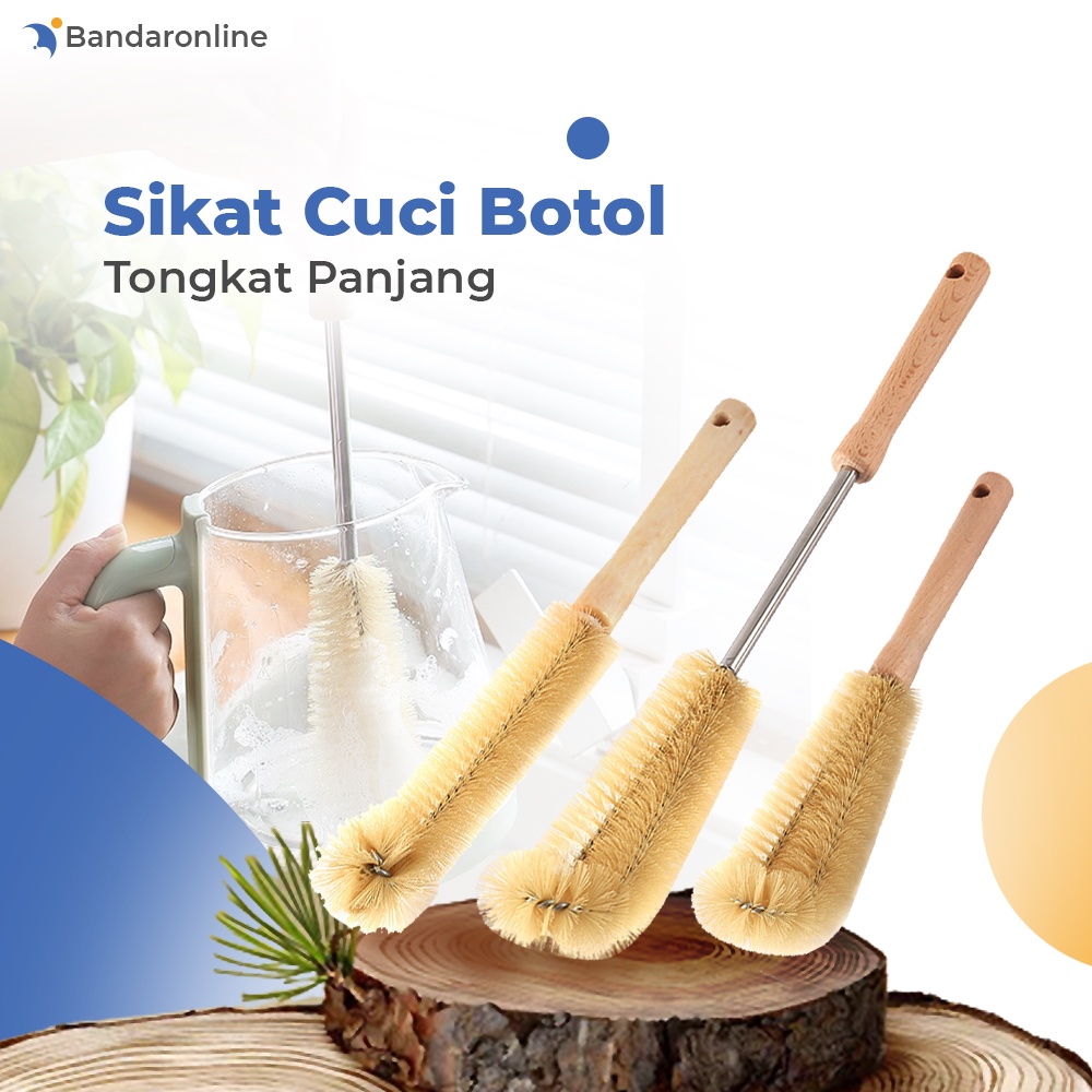 Jual Sikat Pencuci Botol Minum Tongkat Panjang Cuci Botol Susu Bottle ...