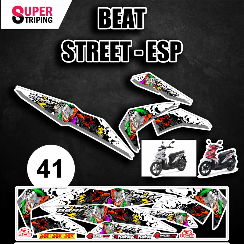 Jual STICKER BEAT STREET ESP Varian 41 - Tahun 2017 2018 2019 Desain ...
