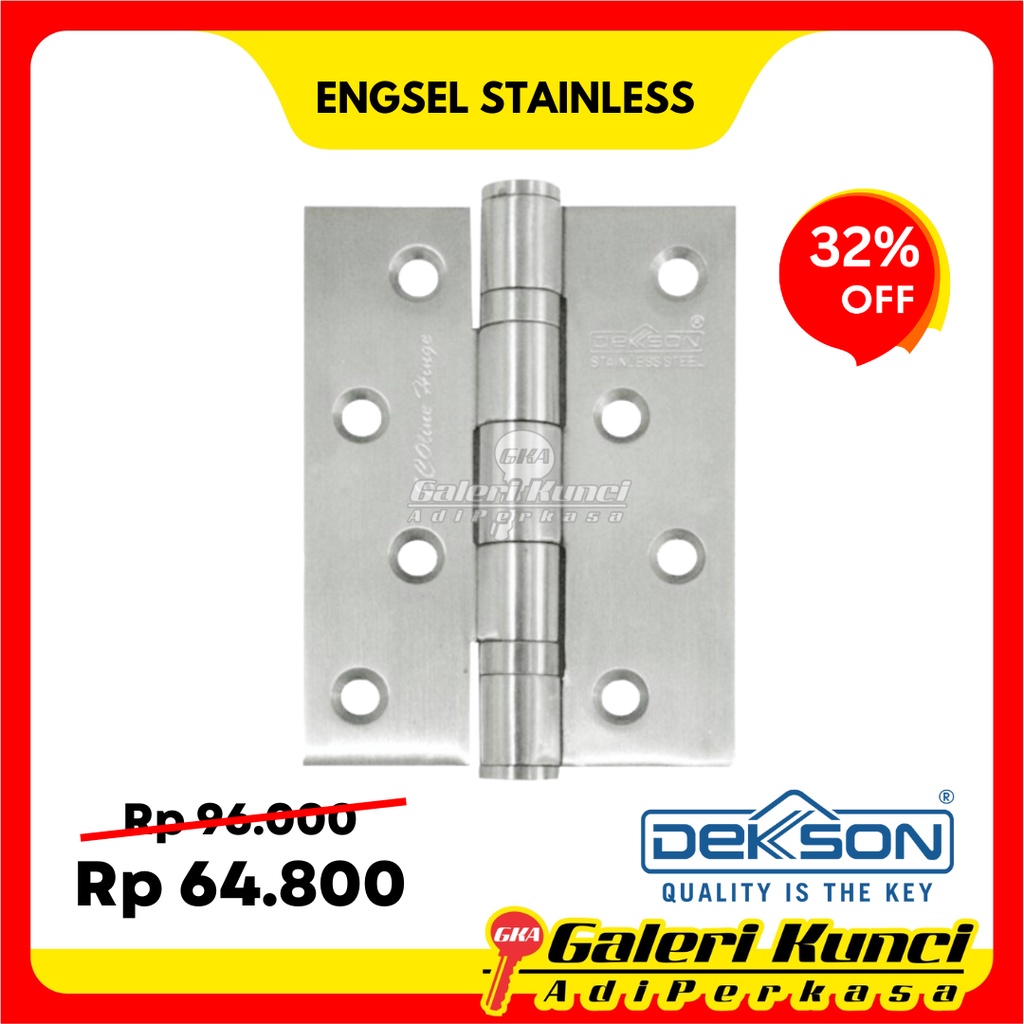 Jual Engsel Dekson Dekkson ECOLINE 4X3X2MM 2BB SSS Engsel Pintu Jendela ...