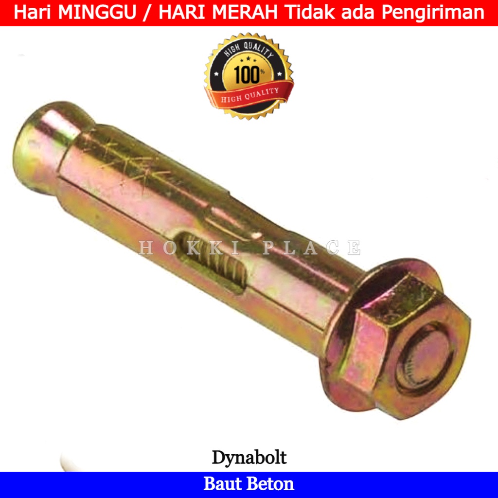 Jual BAUT BETON DYNABOLT RAMSET M12 x 60 MM BEST QUALITY ORIGINAL WOWO ...