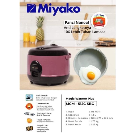 Jual Ricecooker miyako 1,2 liter | Shopee Indonesia