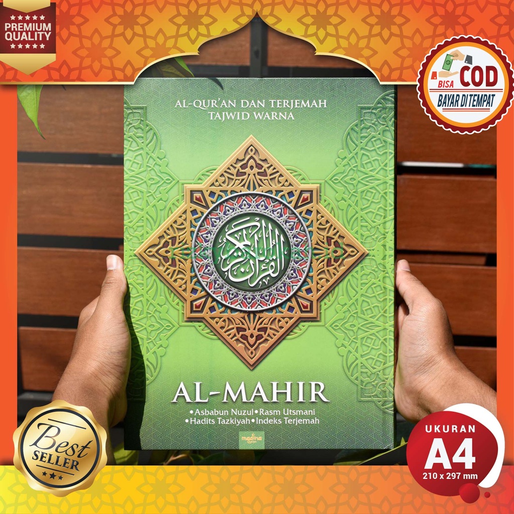 Jual Alquran Al Mahir Terjemah Tajwid Warna Besar A4 Al Quran ...