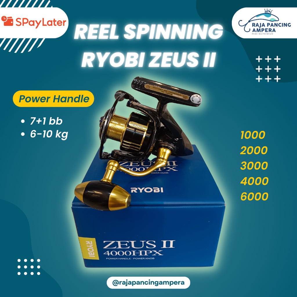 Jual REEL SPINNING RYOBI ZEUS II HPX untuk mancing di laut | Bisa COD ...